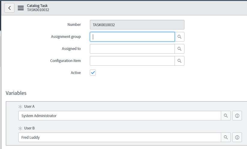 List all the variables in Catalog Task - Page 2 - ServiceNow Community