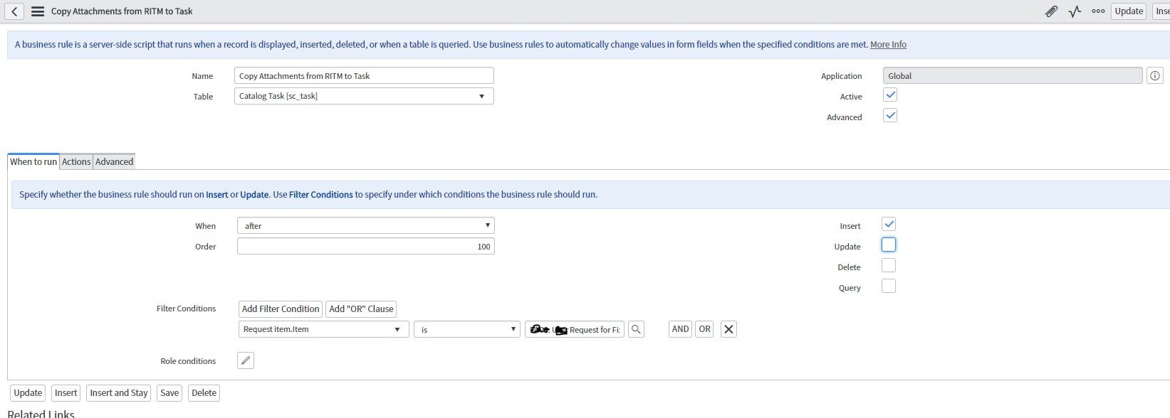 Solved: How to copy attachments from RITM to taks - ServiceNow Community