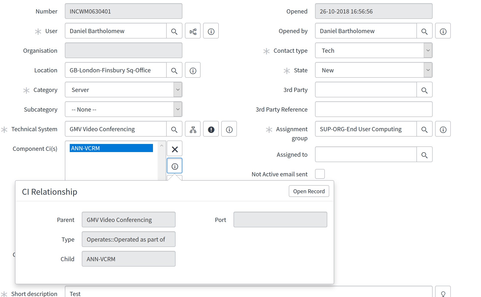 Solved: Incident Form - Affected Ci Update - ServiceNow Community