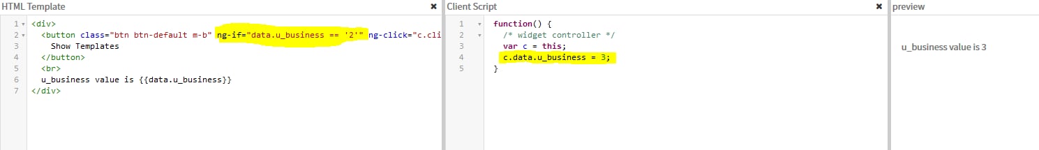 Solved: How to use "ng-if" to show a widget on a record pr... - ServiceNow Community