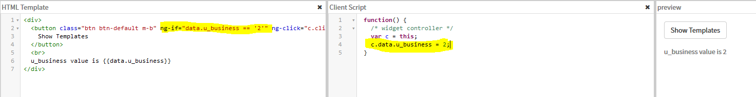 Solved: How to use "ng-if" to show a widget on a record pr... - ServiceNow Community