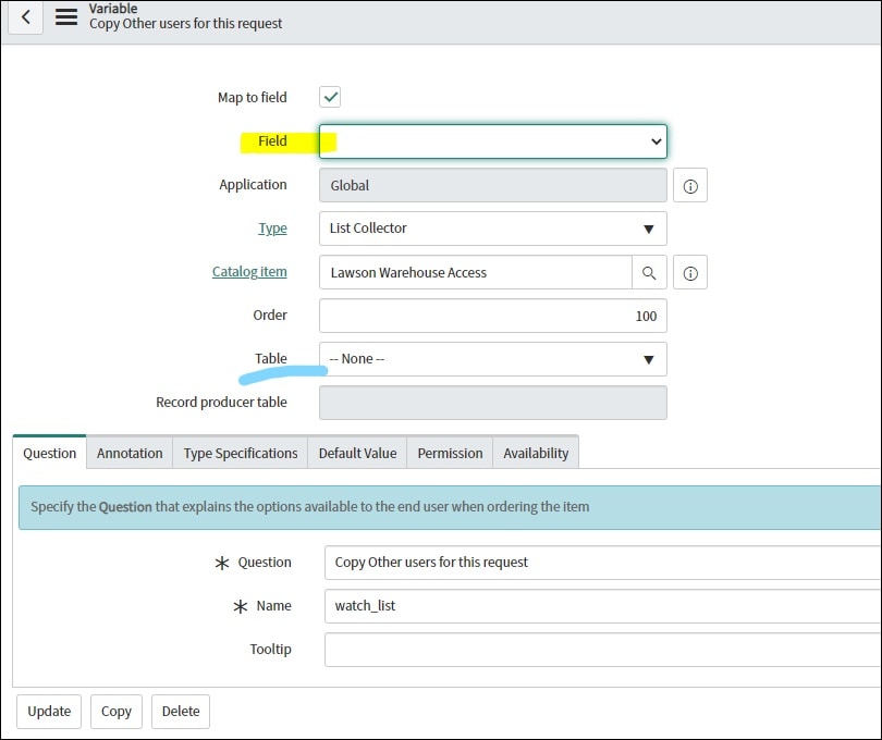 Solved: How do I add a watchlist to a Requested Item? - ServiceNow Community