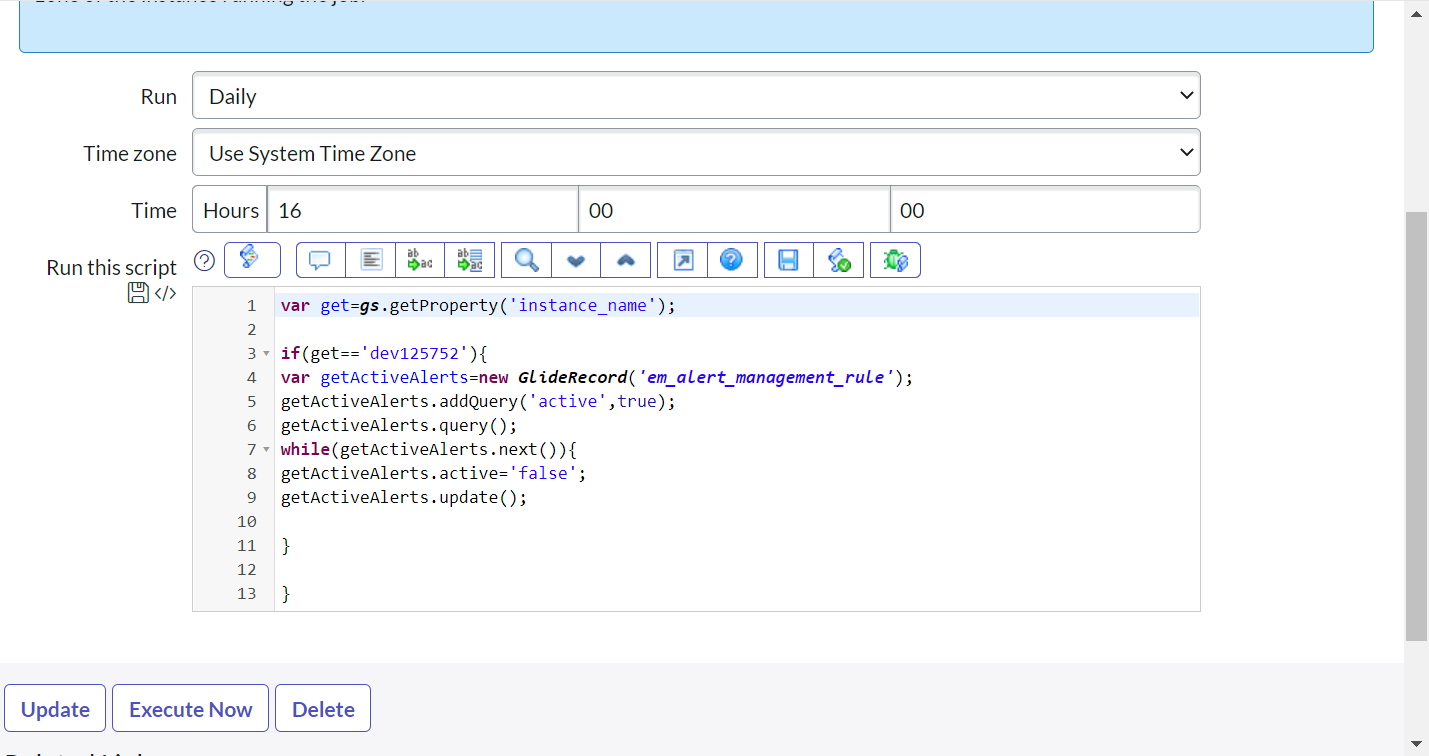 Scheduled Script Execution is not Executing - ServiceNow Community