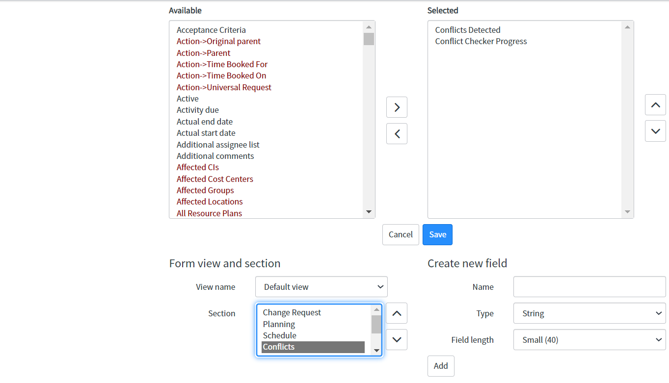 Unable to see Conflict section on form, thought it... - ServiceNow ...