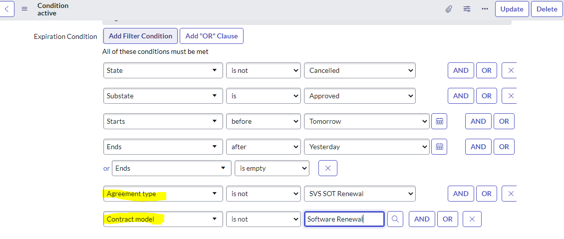 Contract management state condition modification n... - ServiceNow ...