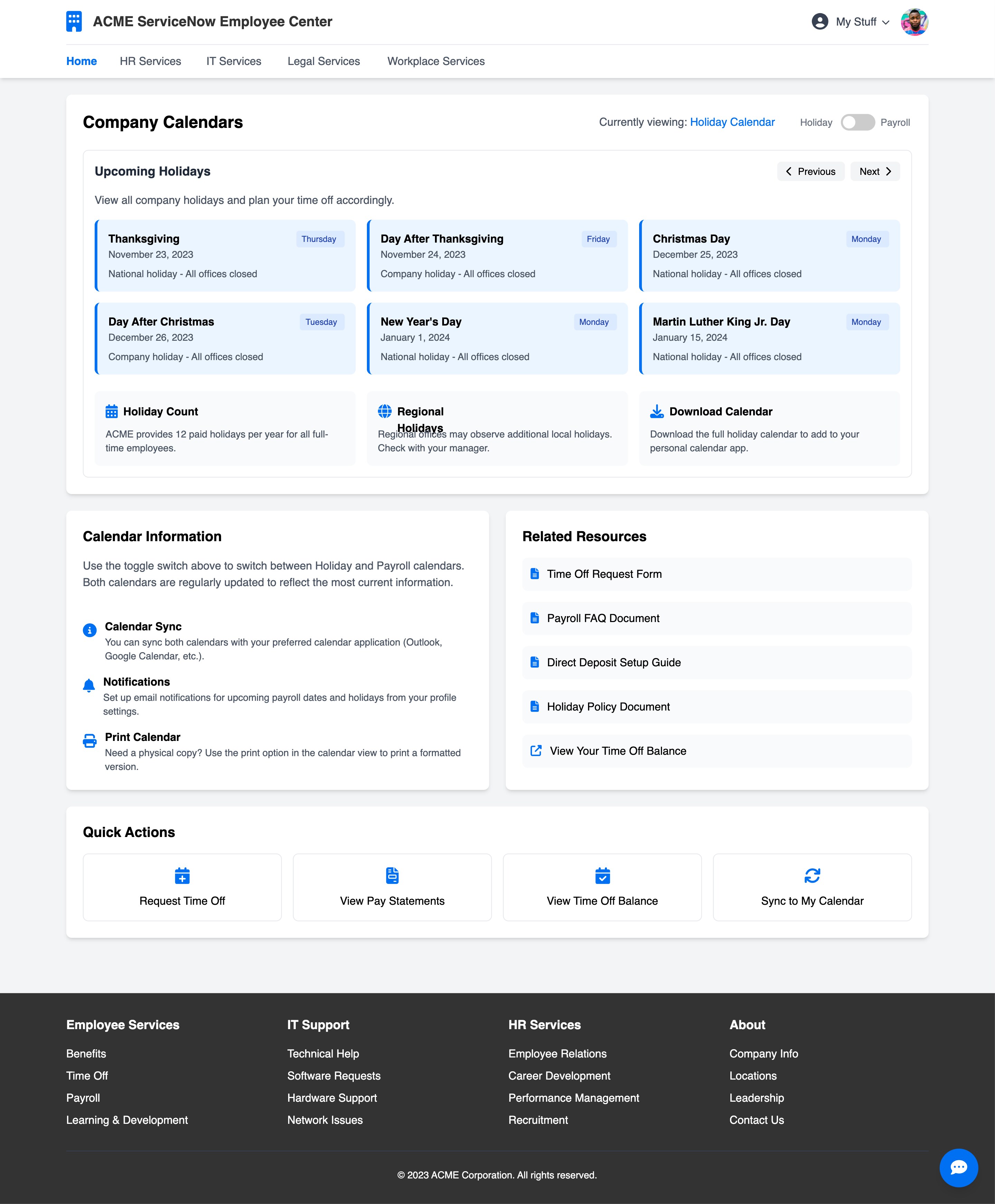 Employee Center Implementation - Wireframes - ServiceNow Community