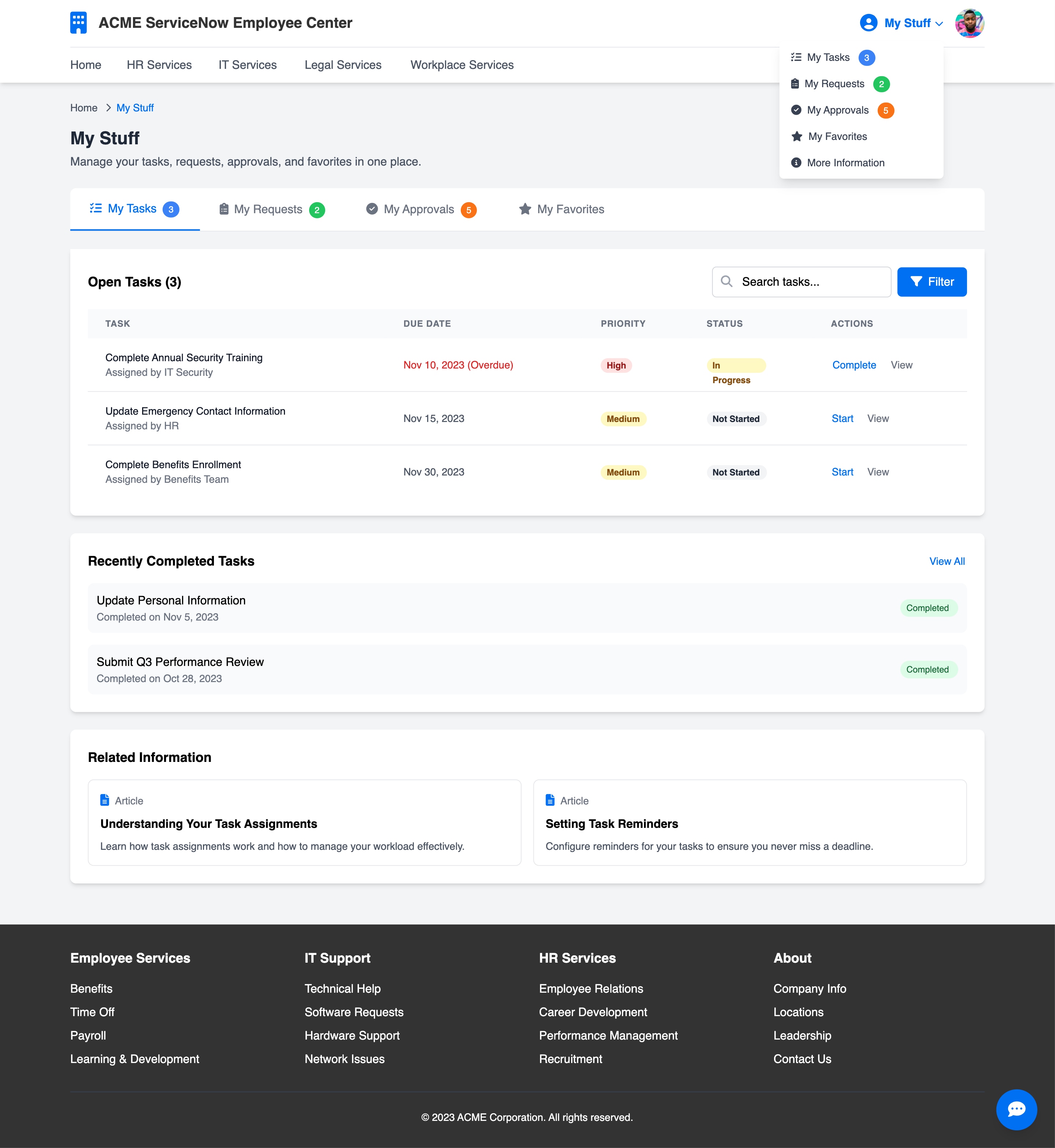 Employee Center Implementation - Wireframes - ServiceNow Community