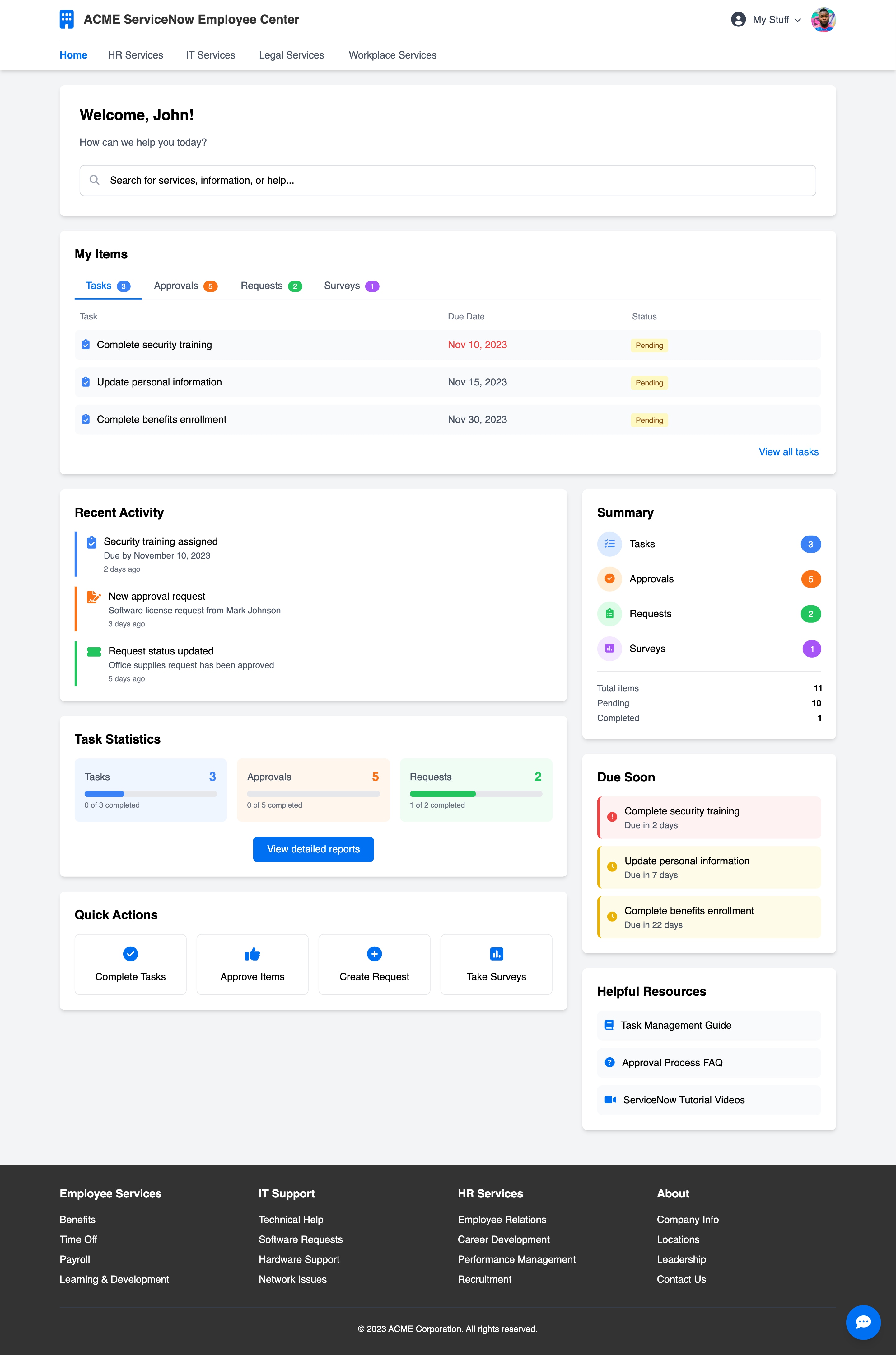 Employee Center Implementation - Wireframes - ServiceNow Community