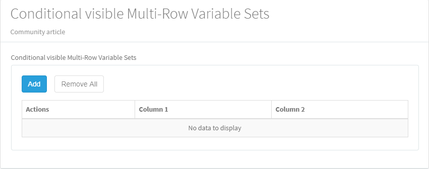 Conditional visible Multi-Row Variable Set - ServiceNow Community