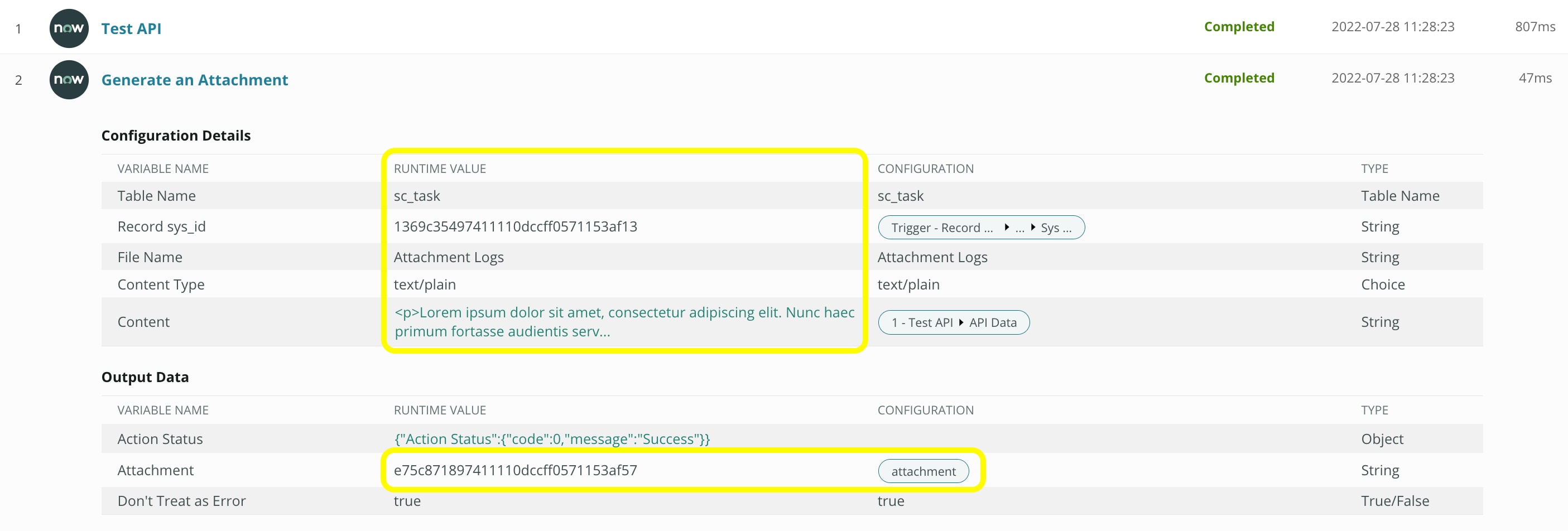 Generate an Attachment via custom Flow Designer Ac... - ServiceNow ...