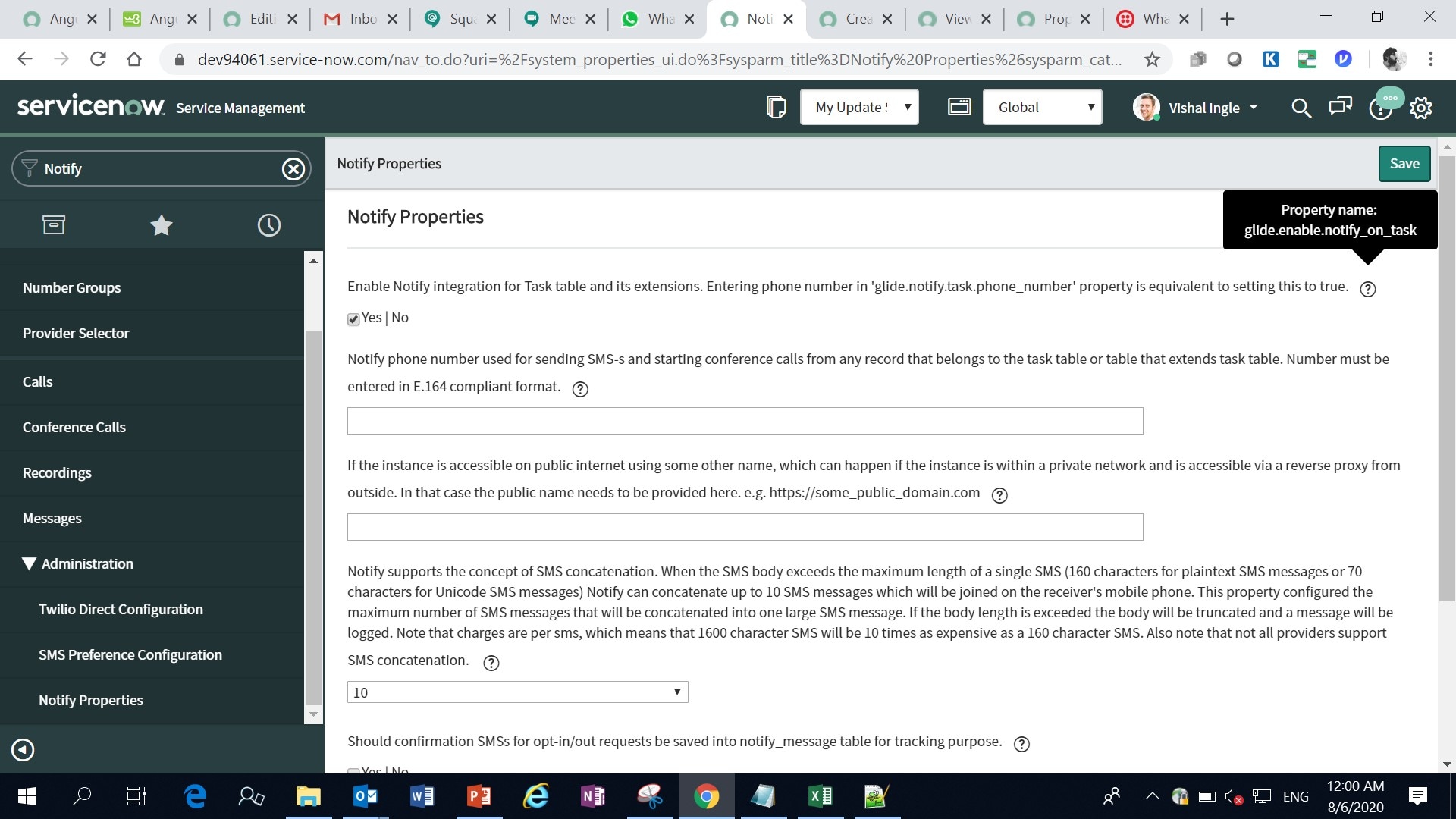 Setting up Notify - How to read the Docs - Twilio ... - ServiceNow Community