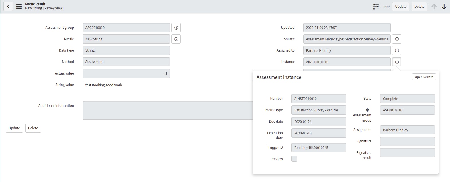 Create a Simple Survey for a Service (Survey Desig... - ServiceNow ...
