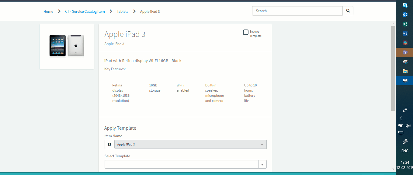 Service Catalog Template - ServiceNow Community