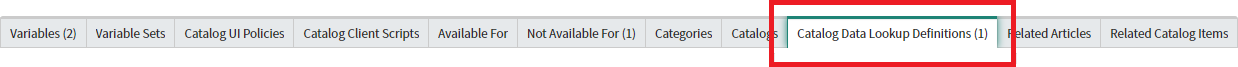 Catalog Data Lookup Definition on any table, elimi... - ServiceNow ...