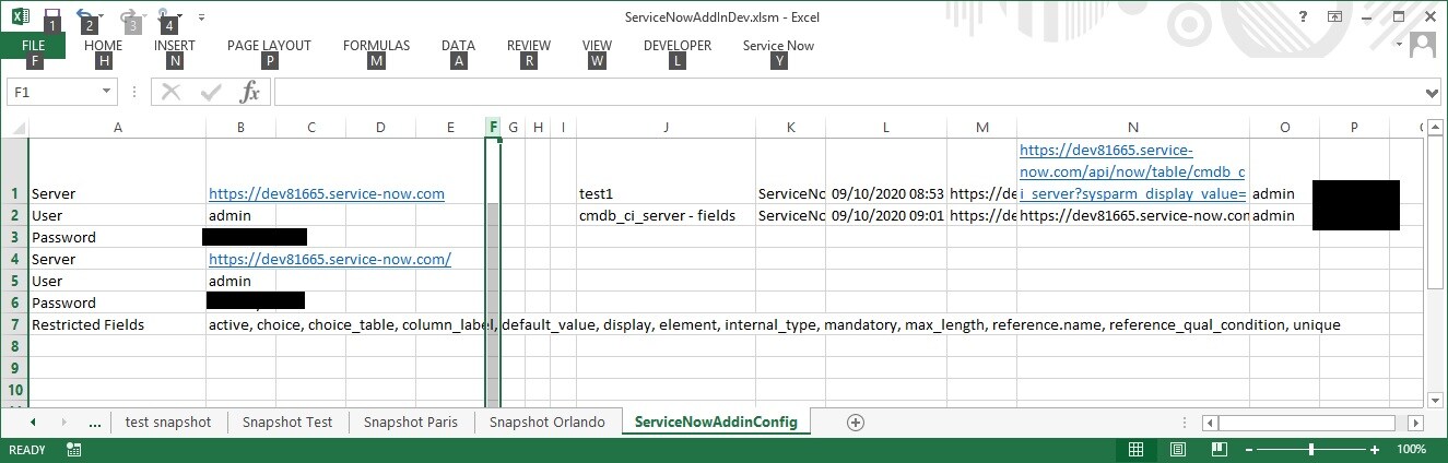 Excel ServiceNow Add-in - ServiceNow Community