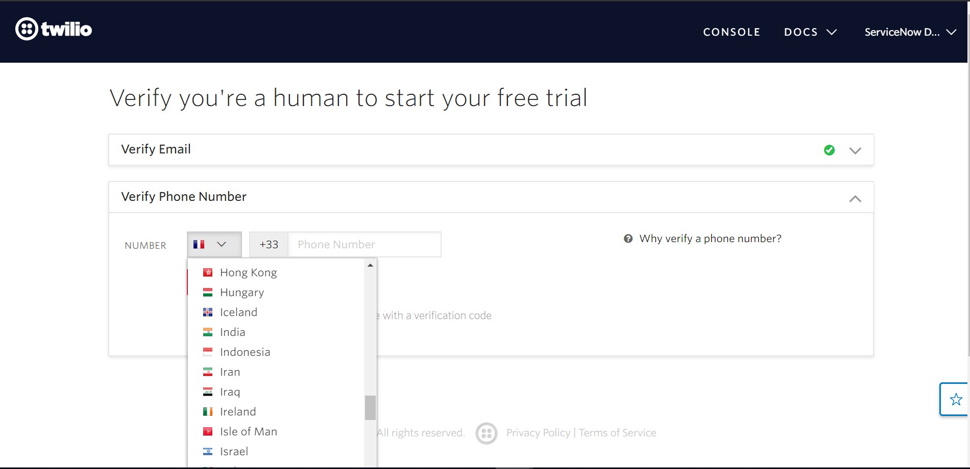 Setting up Twilio - How to read the Docs - Twilio ... - ServiceNow Community