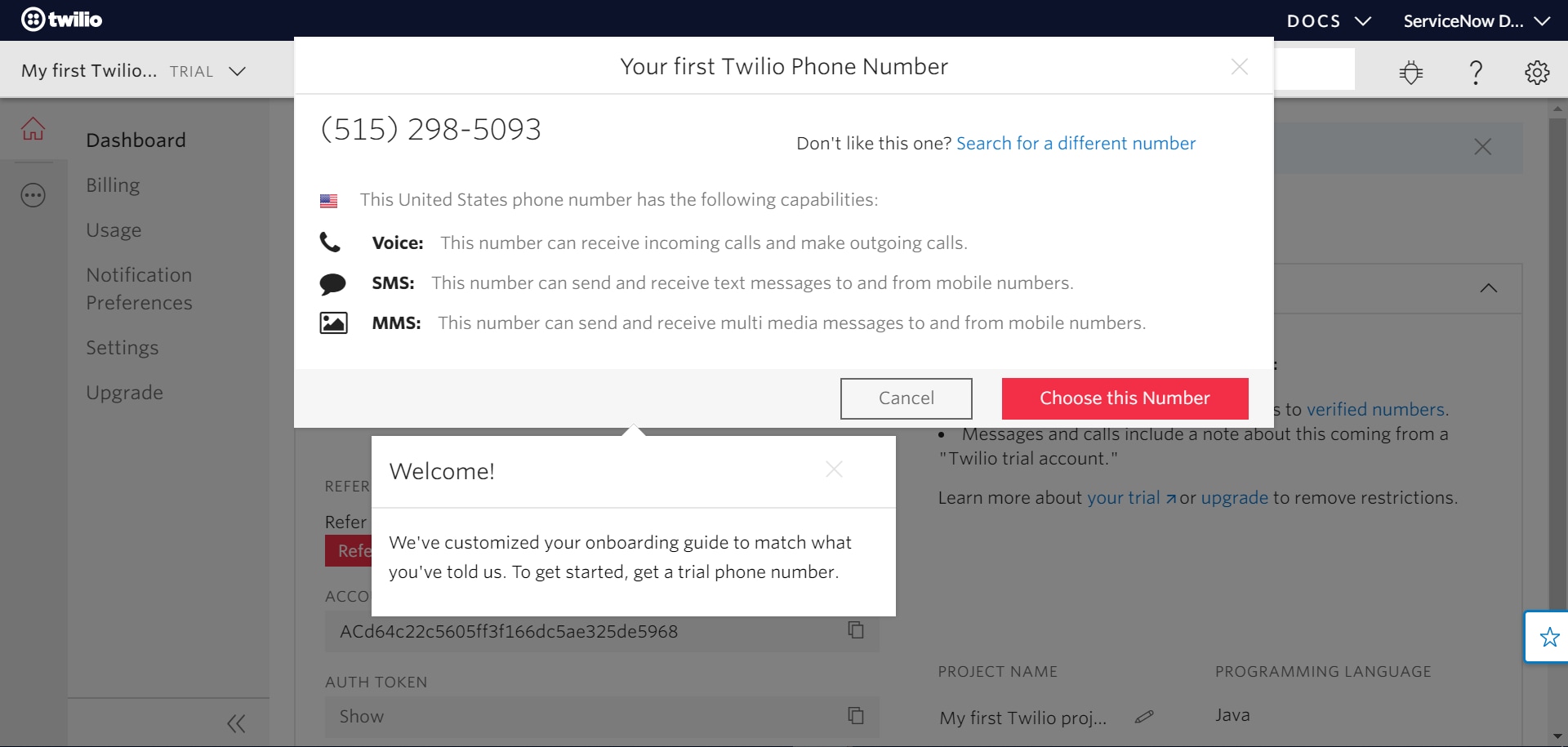Setting up Twilio - How to read the Docs - Twilio ... - ServiceNow Community