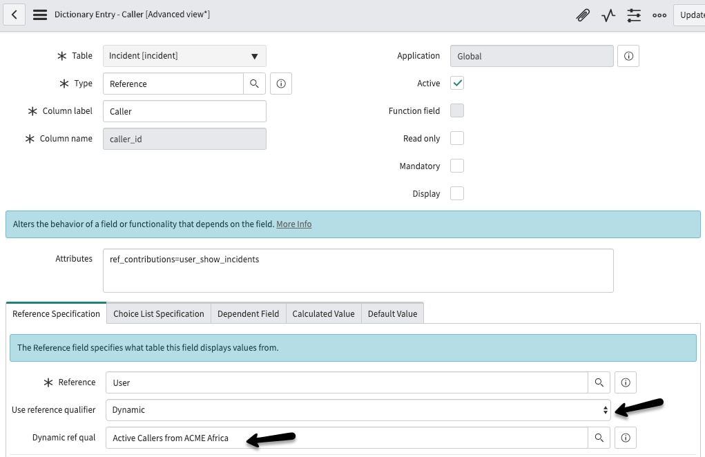 Reference Qualifiers in ServiceNow - ServiceNow Community