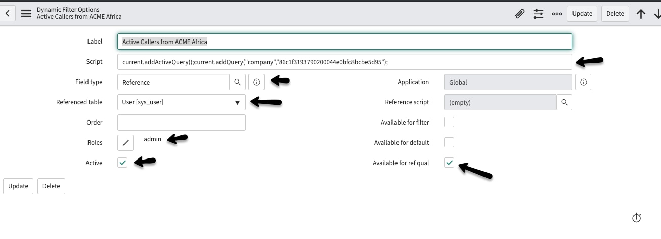 Reference Qualifiers in ServiceNow - ServiceNow Community