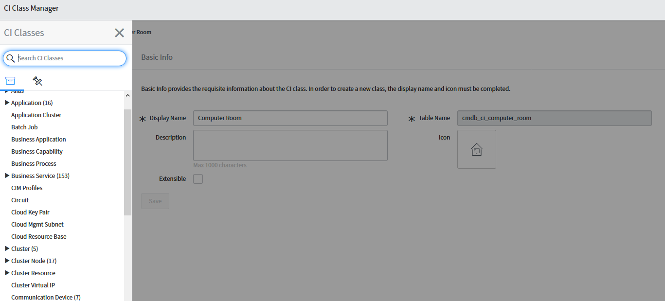 List of CI Tables - ServiceNow Community