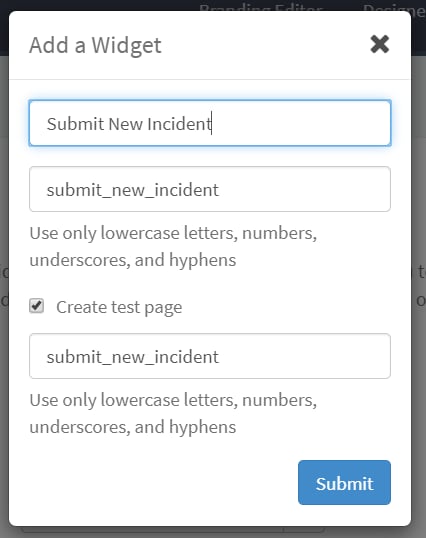 Create Incident Widget - ServiceNow Community