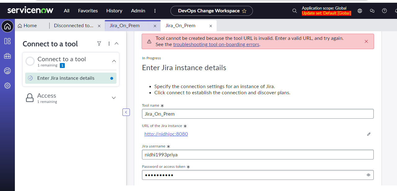 Jira Integration with Devops change Velocity - ServiceNow Community
