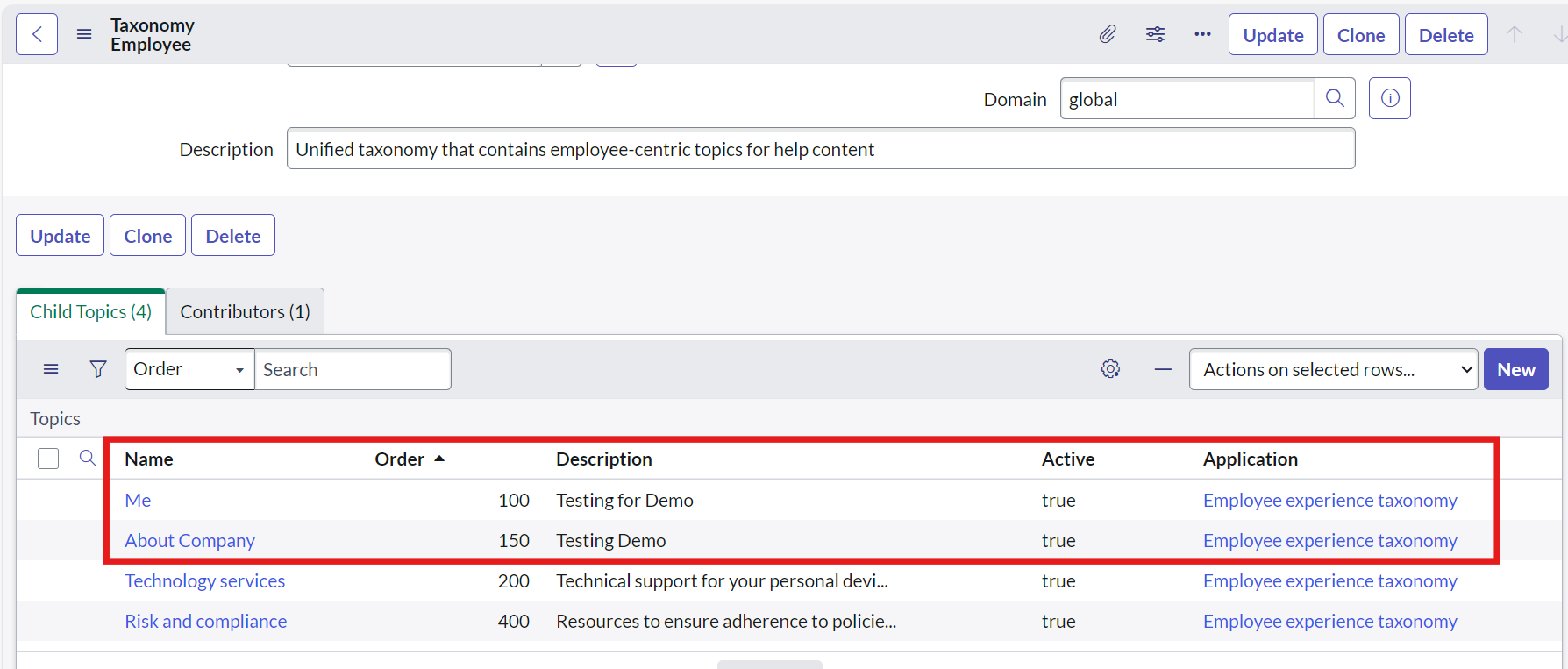 Taxonomy Topics are not visible on Employee Center... - ServiceNow ...
