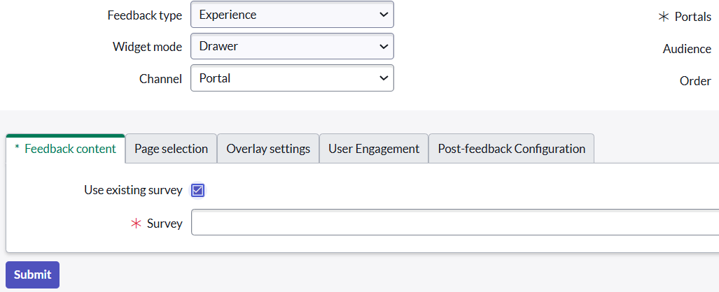 How do I update ESC Feedback Drawer Questions? - ServiceNow Community