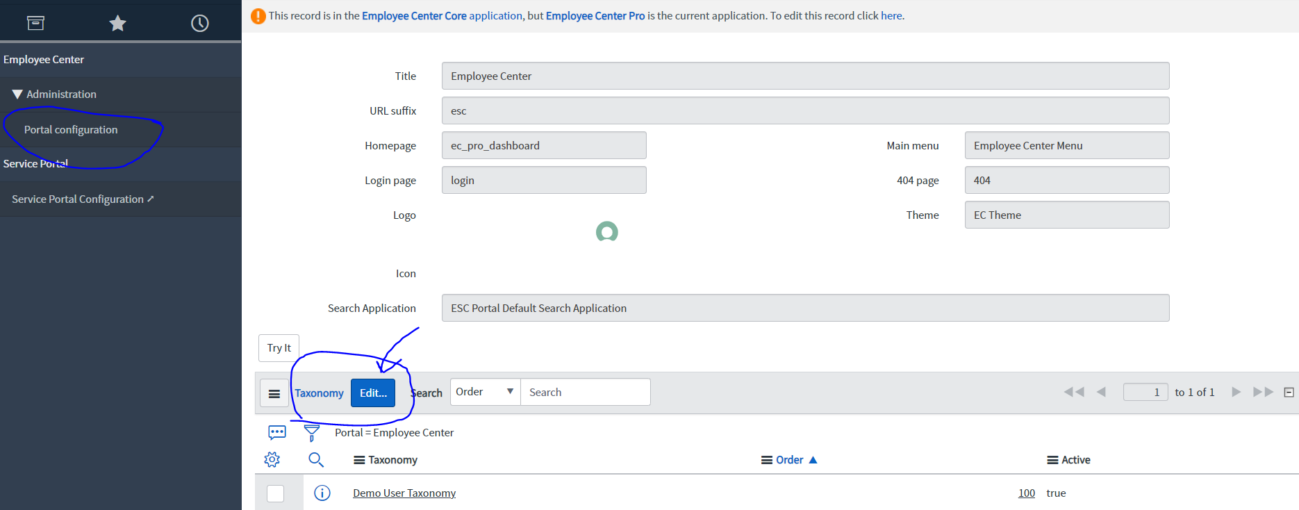 Solved: How do I associate my taxonomy with the employee c ...
