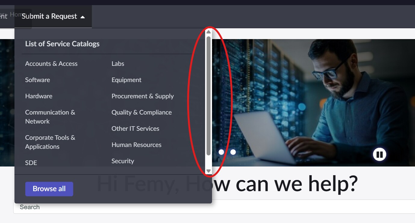 Employee Center Subtopic widget/taxonomy width adj... - ServiceNow ...