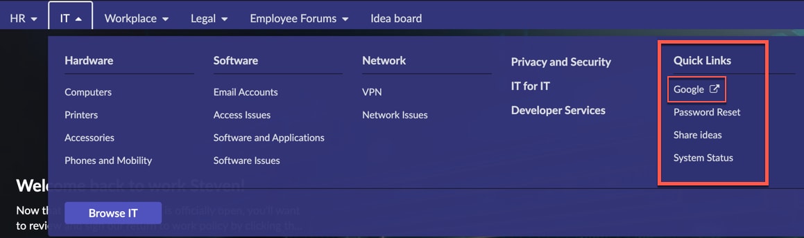 Mega Menu / taxonomy - EC Pro - ServiceNow Community