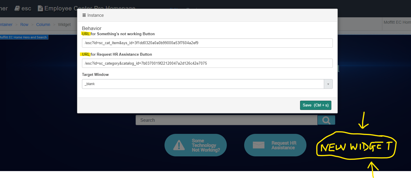 Solved: I want to create a NEW widget in the Employee Cent ...