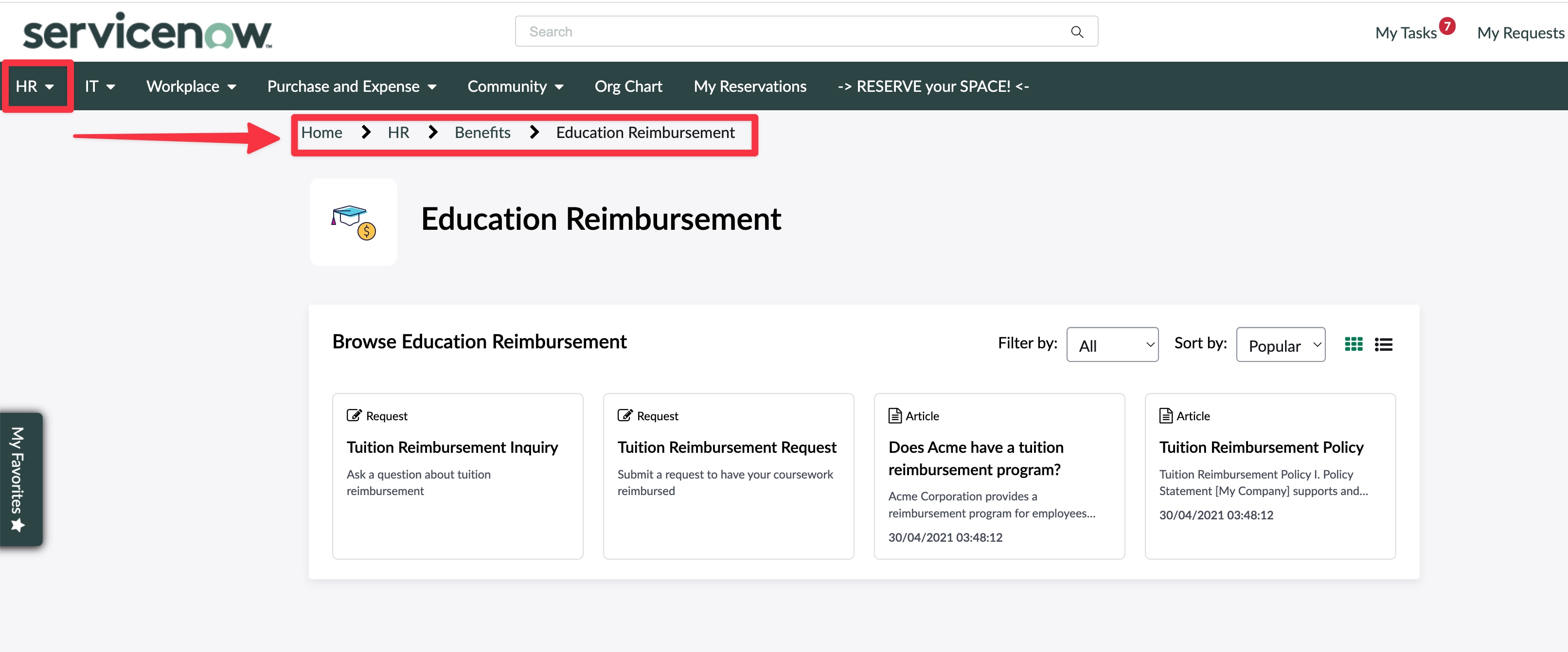 Solved: How to make breadcrumb navigation to match Content... - Page 3 - ServiceNow Community