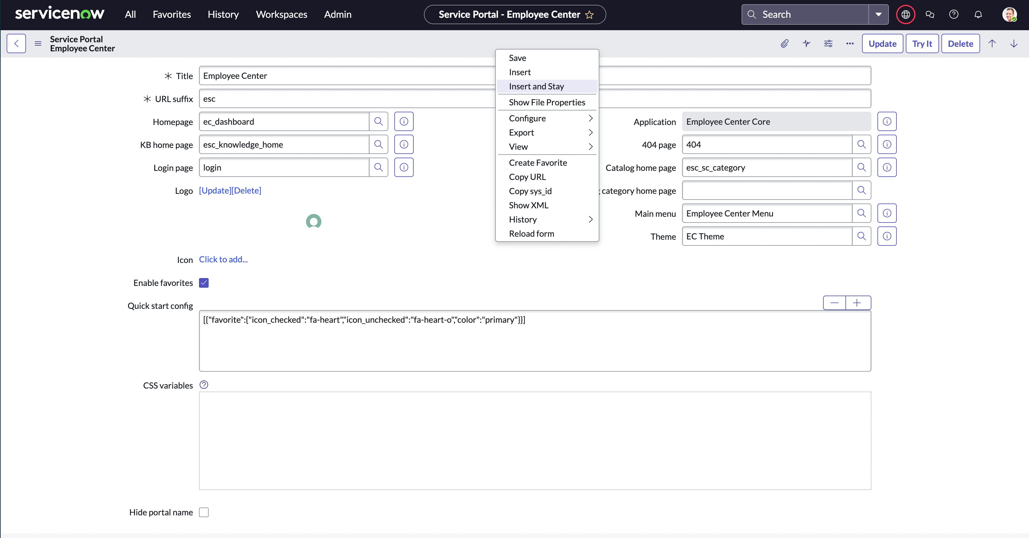 Solved: Employee Center: Clone button - ServiceNow Community