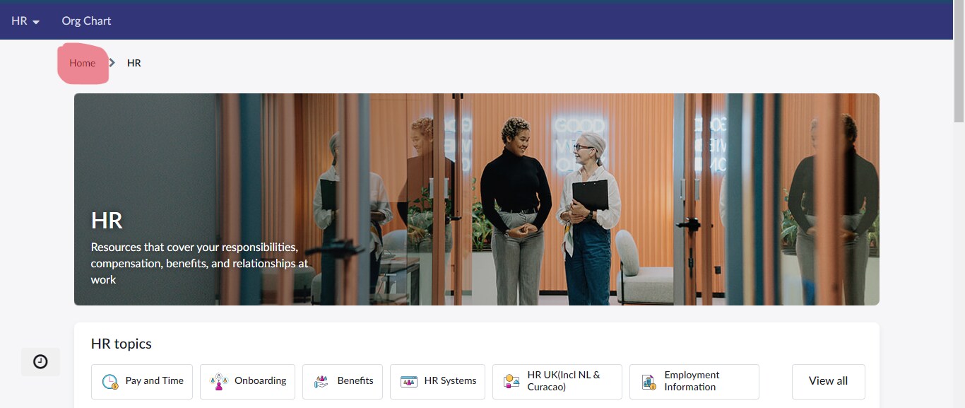 How to navigate users from Employee center home (m... - ServiceNow ...