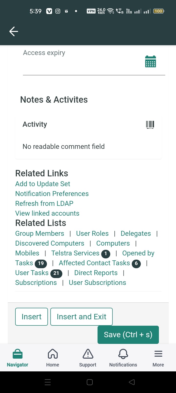 Activity stream appearing as Not a readable field ... - ServiceNow ...