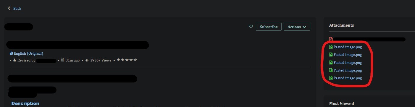 Knowledge article screenshot "attachments" - ServiceNow Community