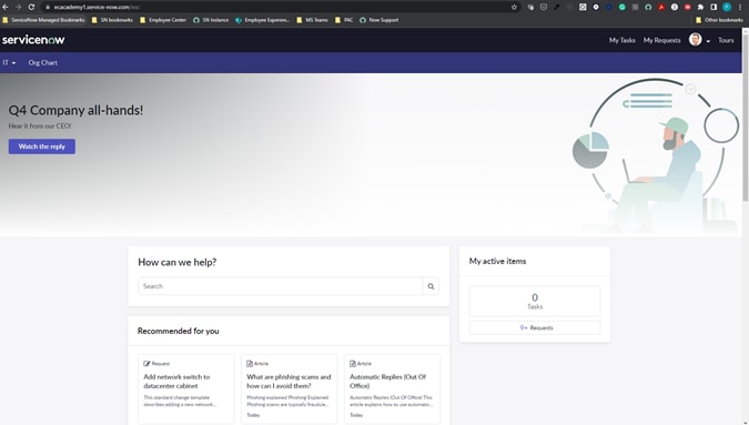 Setting up Employee Center Pro — with Demo Data - ServiceNow Community