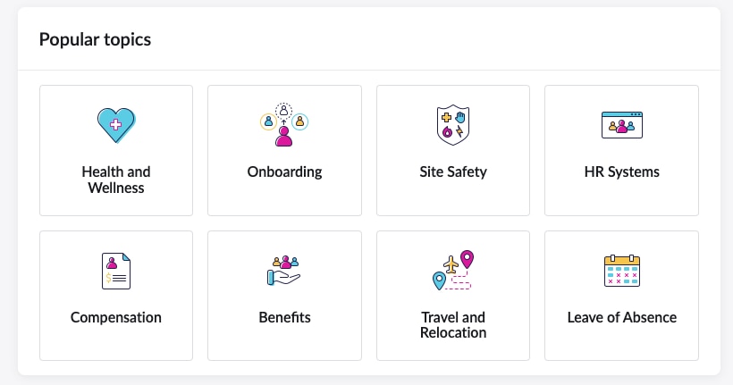 Download your topic icons from Employee Center for... - ServiceNow ...