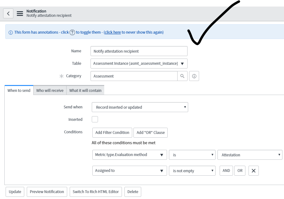 Solved: How to configure out of the box 'Notify attestatio... - Page 3 ...