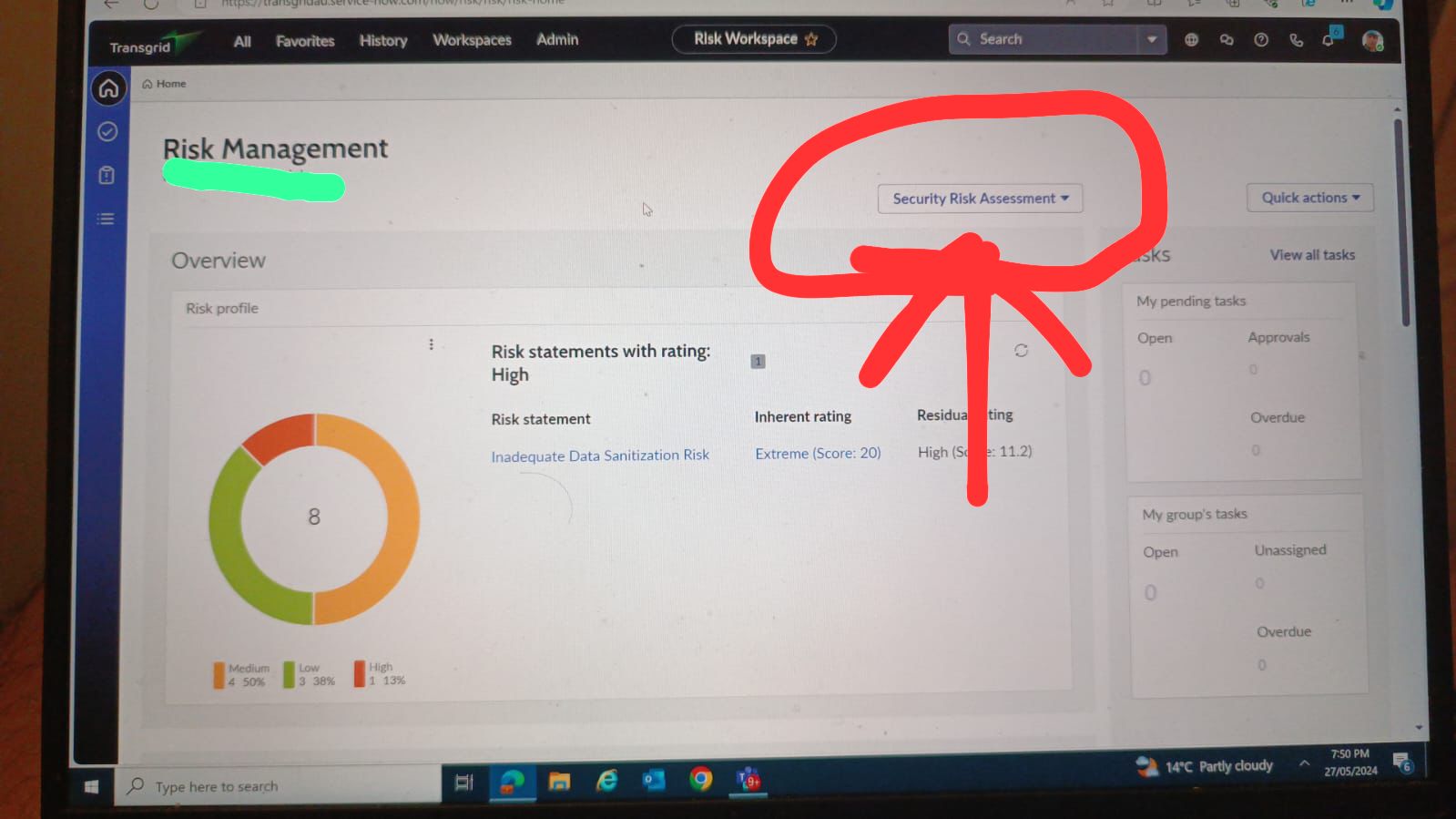 Risk Workspace - ServiceNow Community