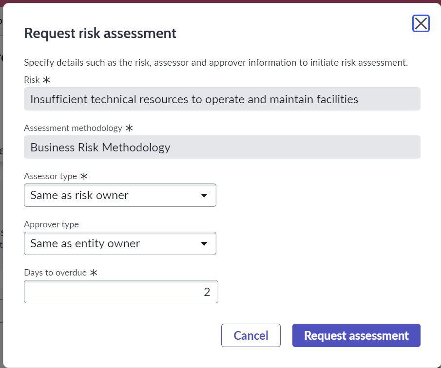 can we change the scheduler for a risk assessment ... - ServiceNow ...