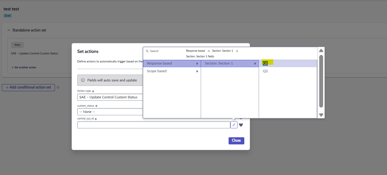 Automation action set assessment - ServiceNow Community