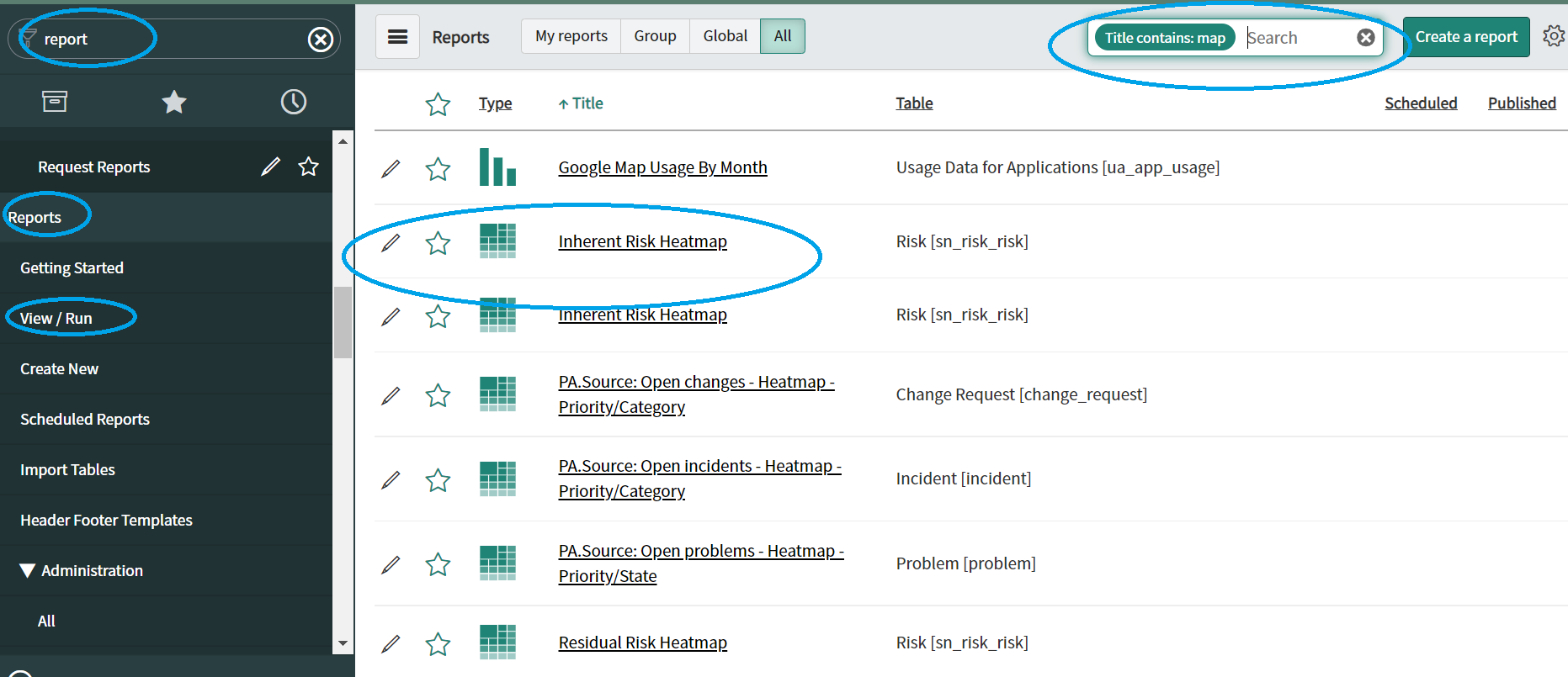 How to modify OOB, "inherent risk heatmap" filter ... - ServiceNow ...