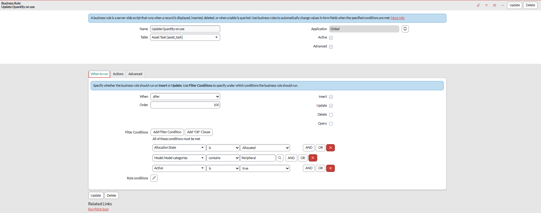 Asset Quantity Field - ServiceNow Community