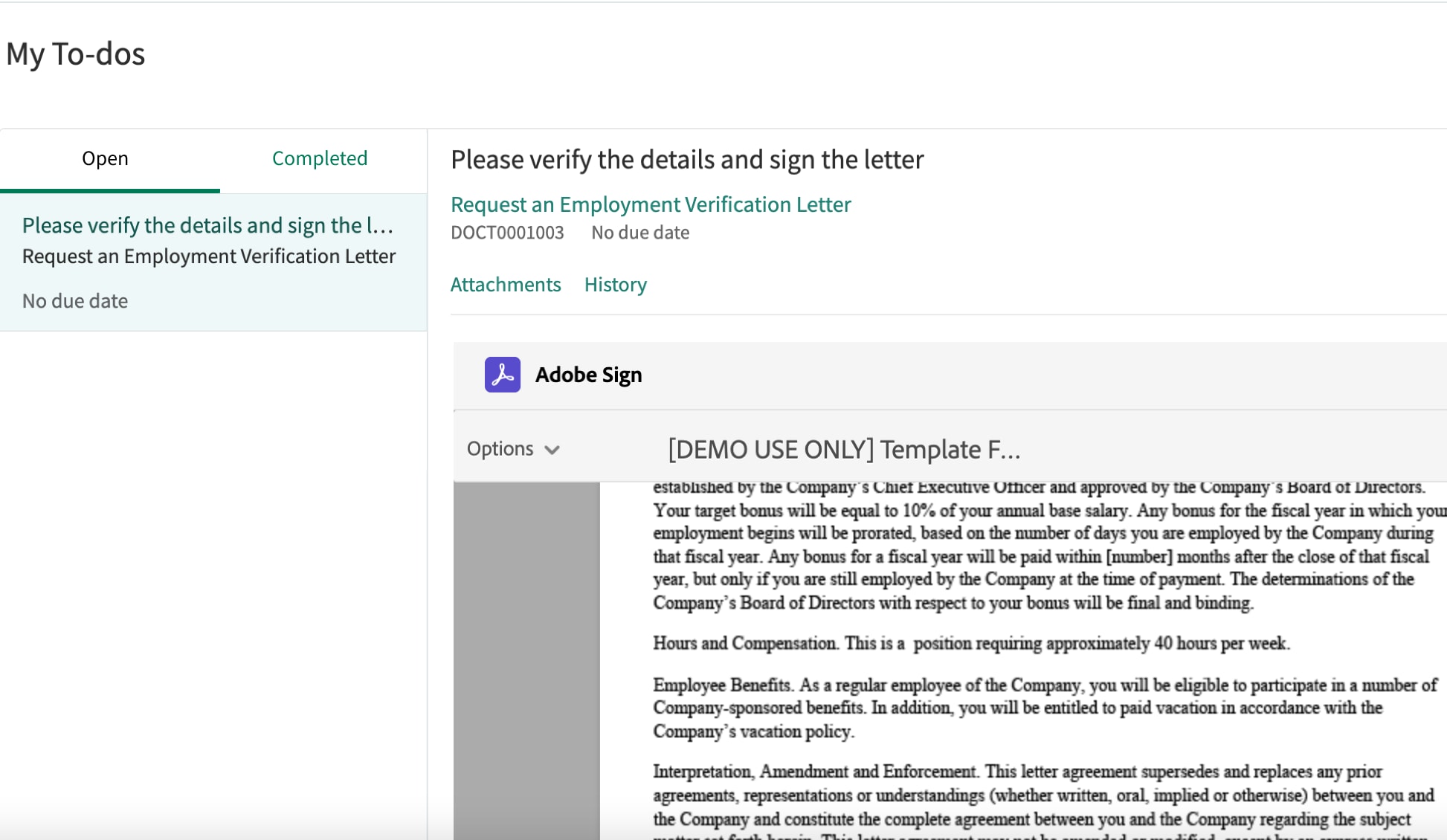 E-signature integration with ServiceNow Document T... - ServiceNow ...