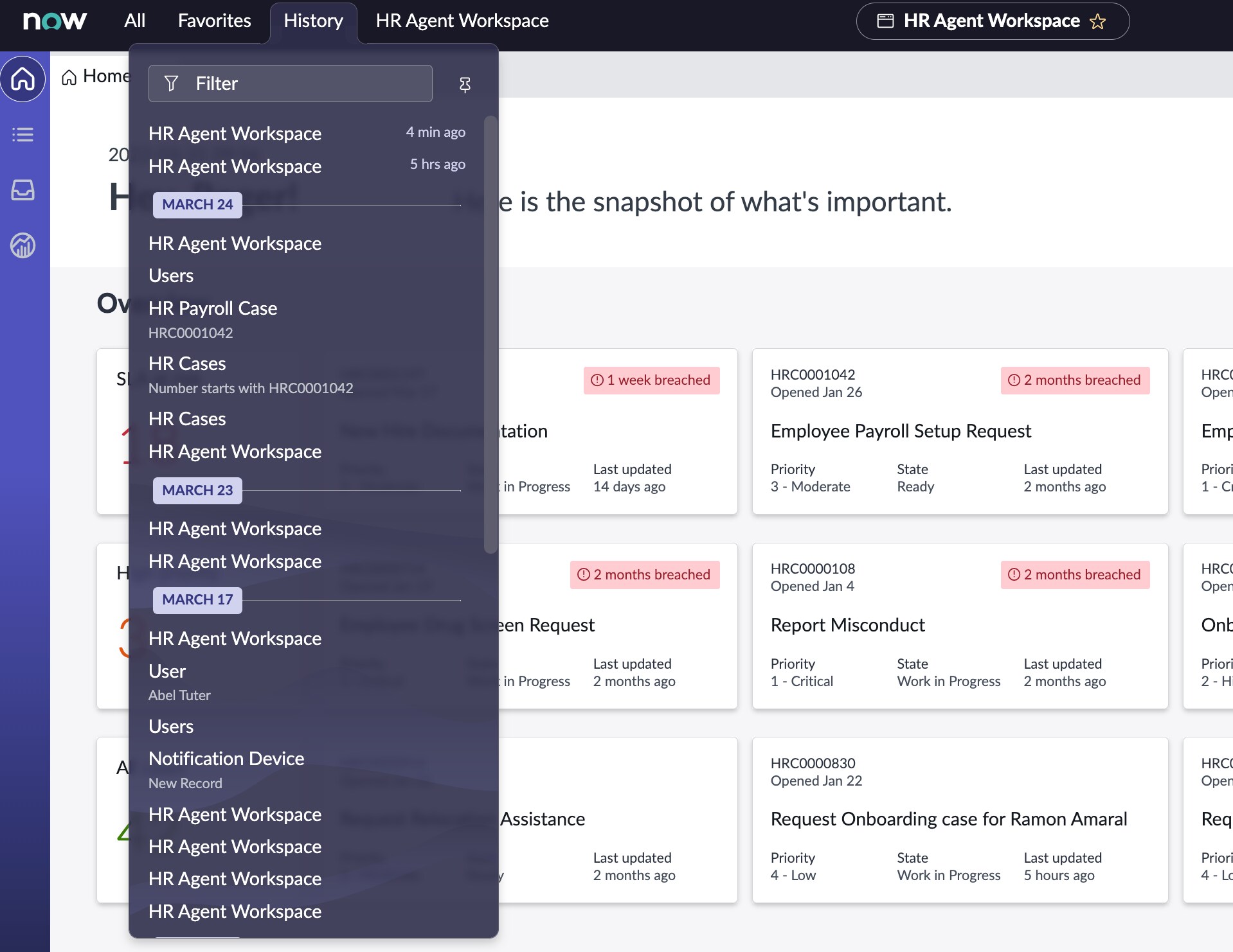 Creating an HR Agent Configurable Workspace - ServiceNow Community