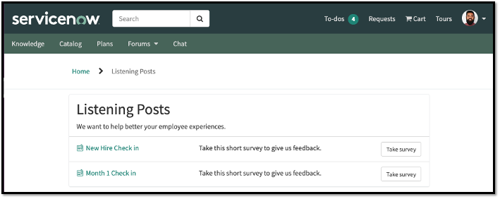 Using Listening Posts to Gather Feedback & Fine-Tu... - ServiceNow ...