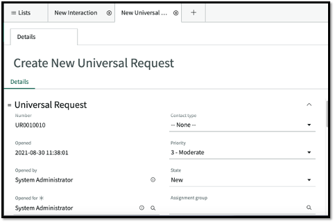 Using Universal Request to drive a more unified se... - ServiceNow ...