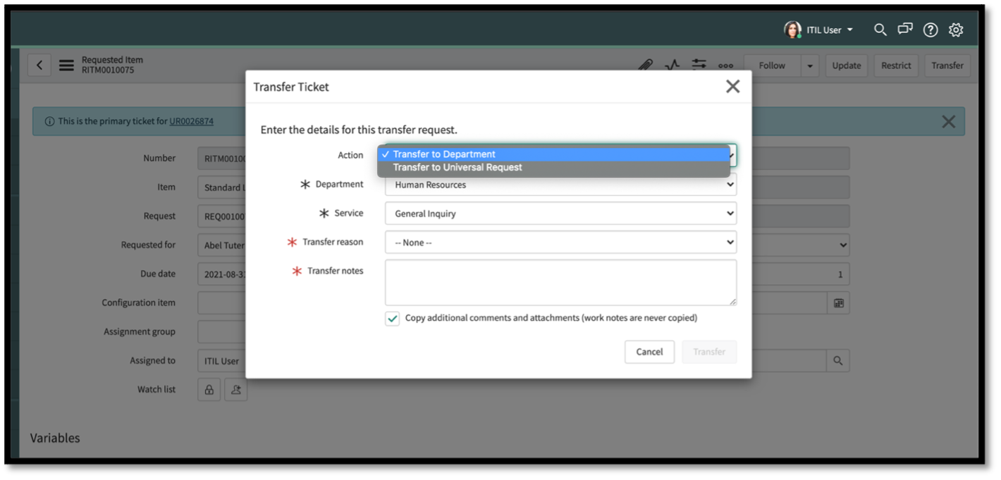 Using Universal Request to drive a more unified se... - ServiceNow ...